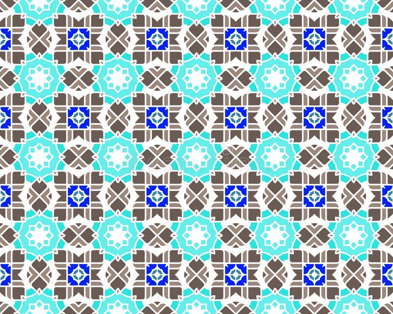 3d Rendering of Seamless Tile Pattern Stock Illustration - Illustration ...