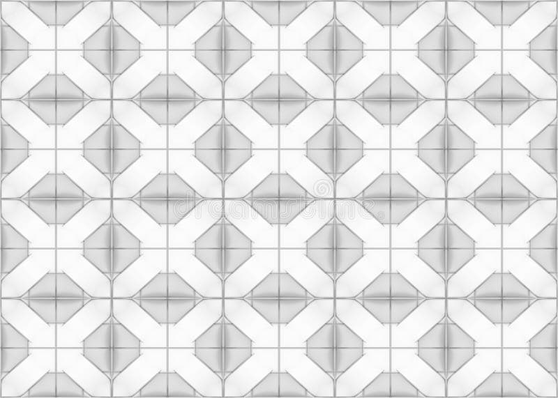 3d Rendering. Seamless White Geometric Grid Pattern Tile Texture Use ...