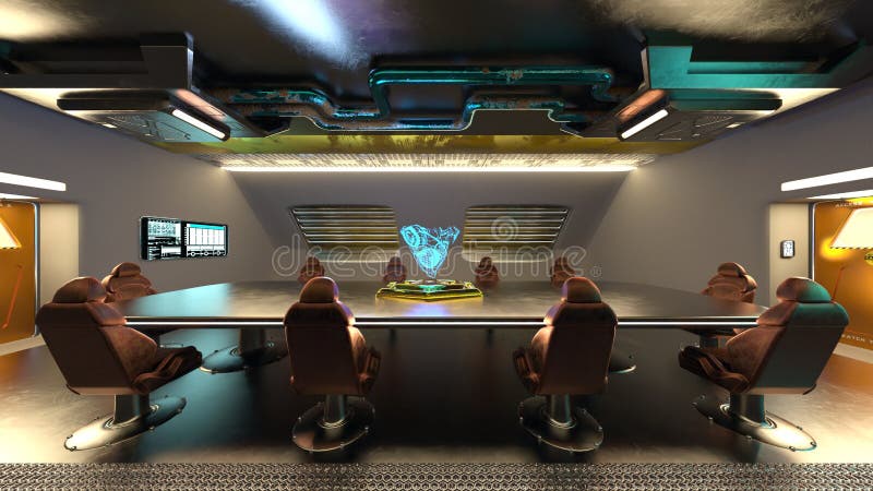 3D Rendering of Secret Headquarters Stock Illustration - Illustration ...
