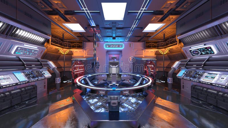 3D CG Rendering of Secret Headquarters Stock Illustration ...