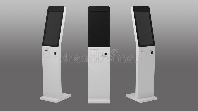 A 3D Rendering of a Self Checkout Kiosk Stock Illustration ...