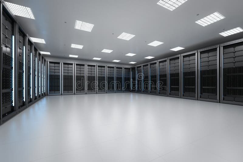 Interior server room stock image. Image of database - 124077009