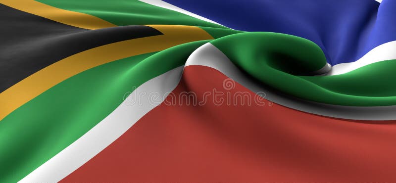 3D Rendering of Several Flags Stock Illustration - Illustration of ...