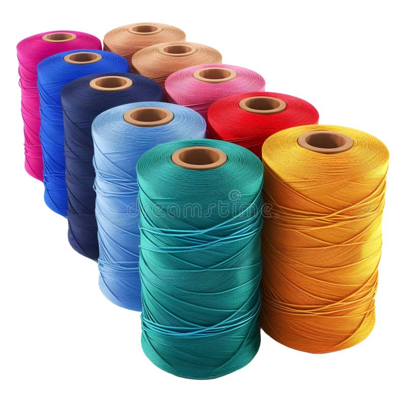 3D Rendering of a Sewing Threads on Transparent Background - Ai ...