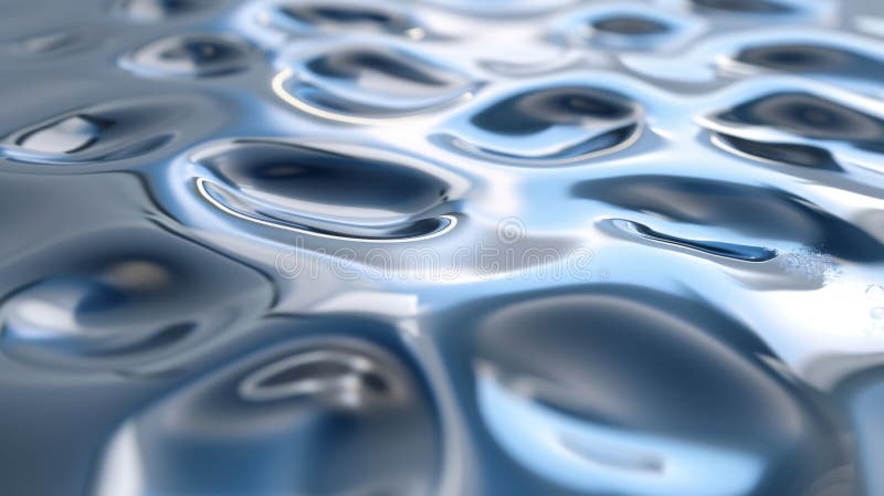 Close-up of Smooth Water Ripples with Reflective Highlights Stock ...