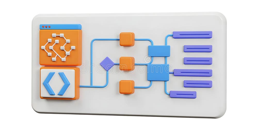 Visualizing Ai A 3d Flowchart Depicts An Algorithms Intricate Steps 6273