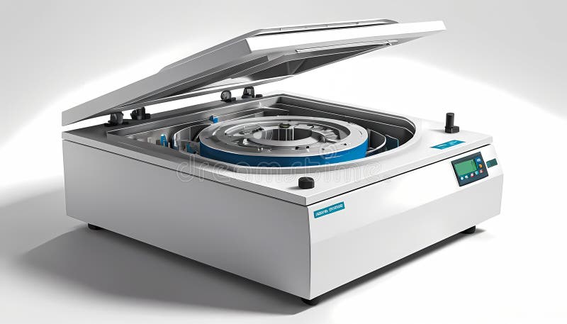 High-Tech Laboratory Centrifuge Stock Illustration - Illustration of ...
