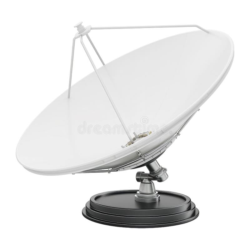3D Rendering of a Signal Receiver Dish on Transparent Background - Ai ...