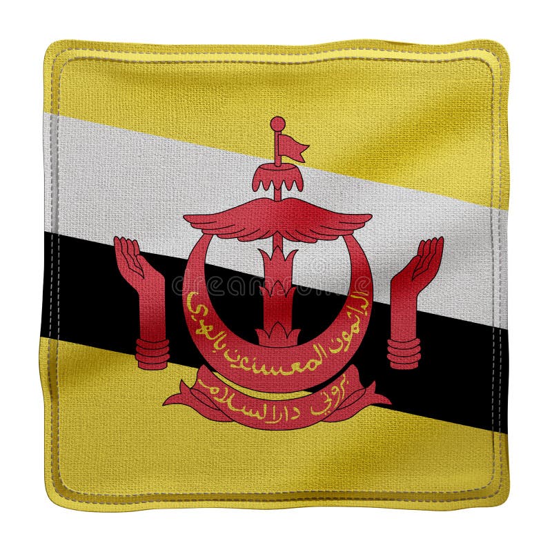 Brunei 3d flag stock illustration. Illustration of design - 211069498