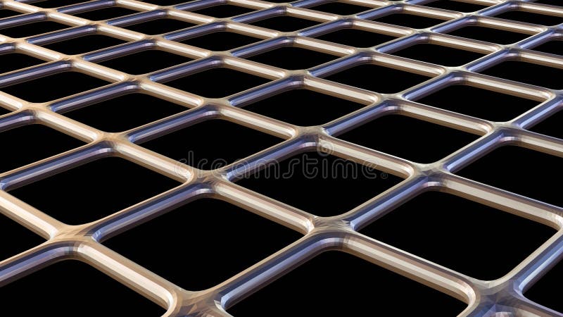 3d Animation of Stainless Steel in Diamond Shape Stock Illustration ...