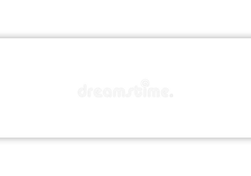3d Rendering. Simple Empty Rectangle White Paper Wall Background. Stock ...