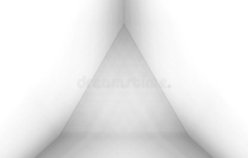 3d Rendering.Simple Minimal White Triangle Paper Design Corner Wall ...