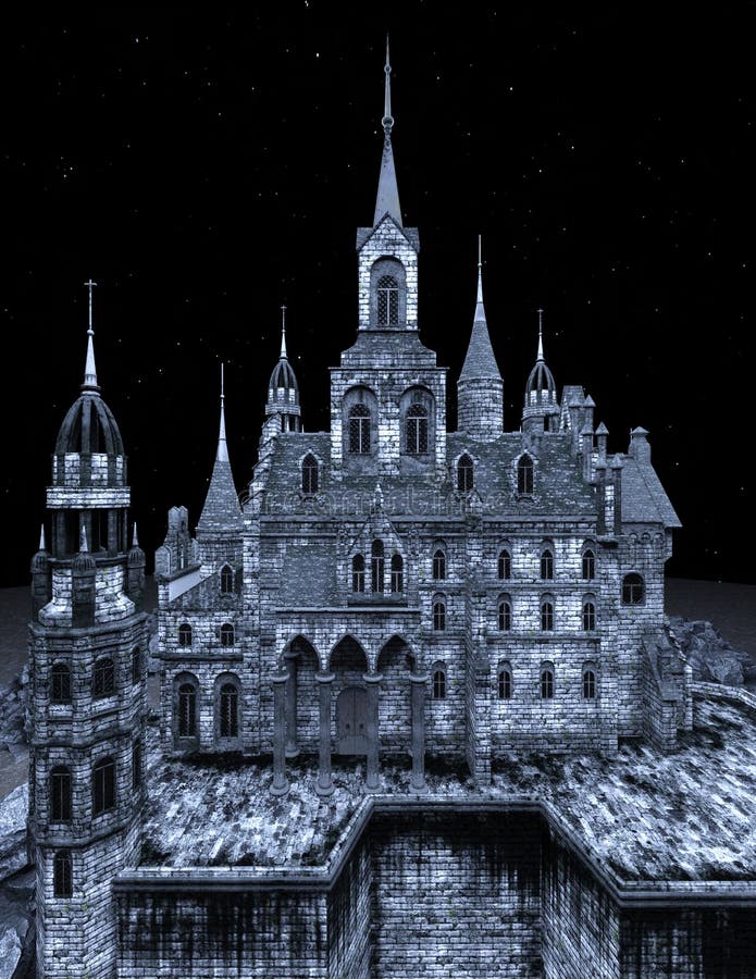 3D Rendering of the Skeleton Castle Stock Illustration - Illustration ...