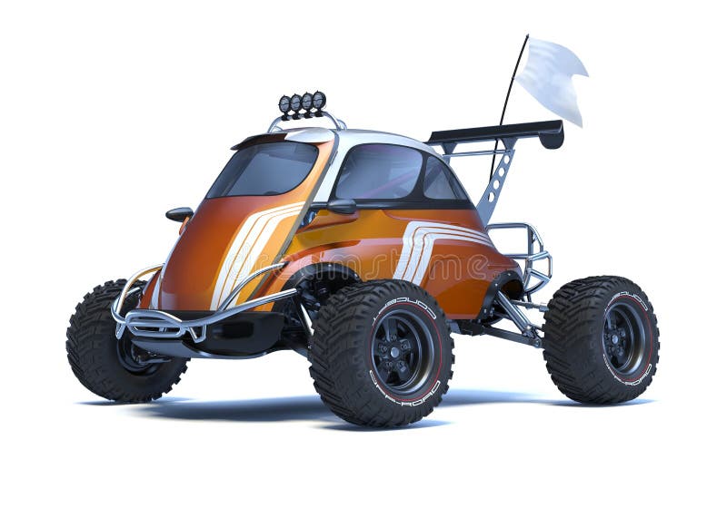 3D Rendering - Small Concept ATV Stock Illustration - Illustration of ...
