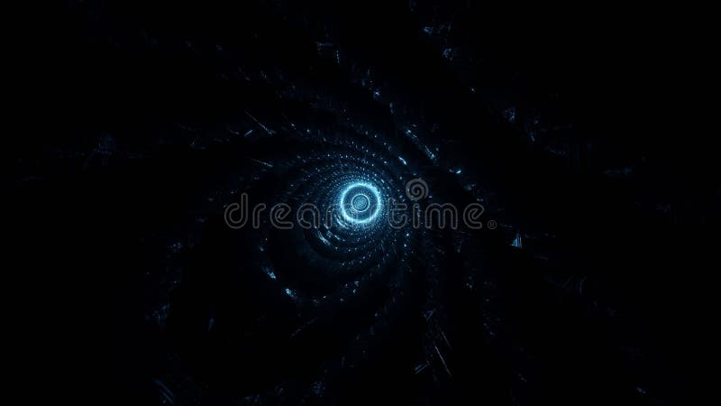 3D Rendering of a Small Light Blue Circle on the Center Surrounded with ...
