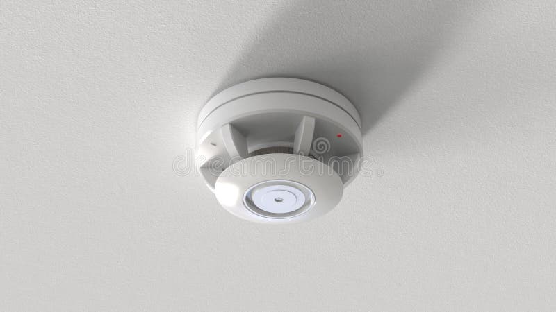 Smoke Detector Mounted on the Ceiling of an Apartment Stock Video ...