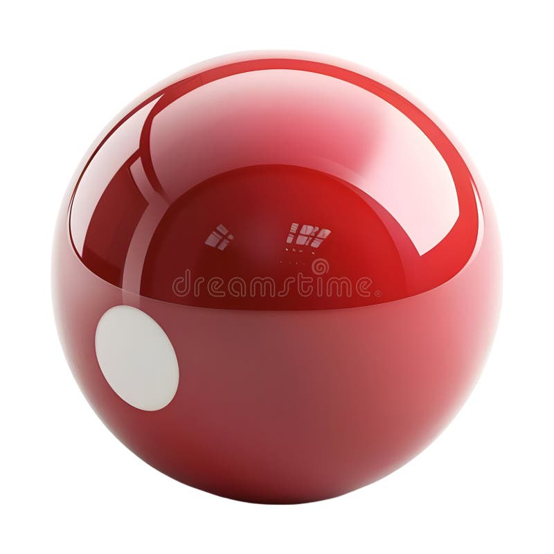 3D Rendering of a Snooker Ball Transparent Background - Ai Generated ...