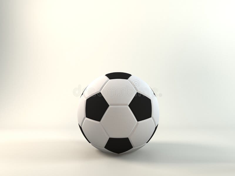 3d Rendering of a Soccer Ball Stock Illustration - Illustration of ...