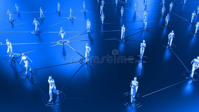3D Rendering with Social Communication and Network Stock Illustration ...