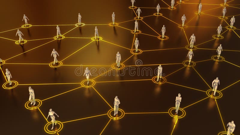 3D Rendering with Social Communication and Network Stock Illustration ...