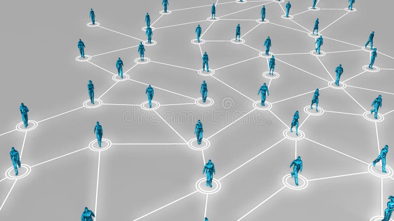 3D Rendering with Social Communication and Network Stock Illustration ...