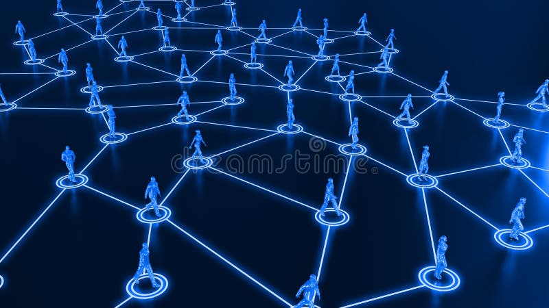 3D Rendering with Social Communication and Network Stock Illustration ...