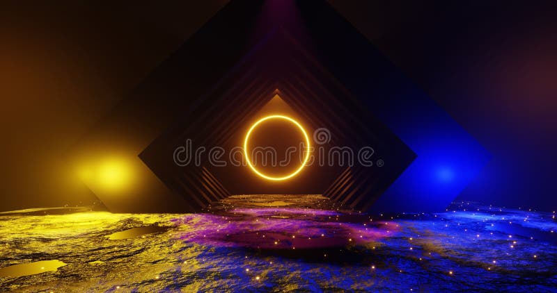 3d Rendering of a Solar Eclipse Seen through Large Rhombic Shapes in ...