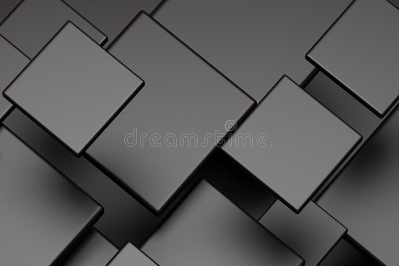 Abstract Black squares stock illustration. Illustration of tile - 217967530