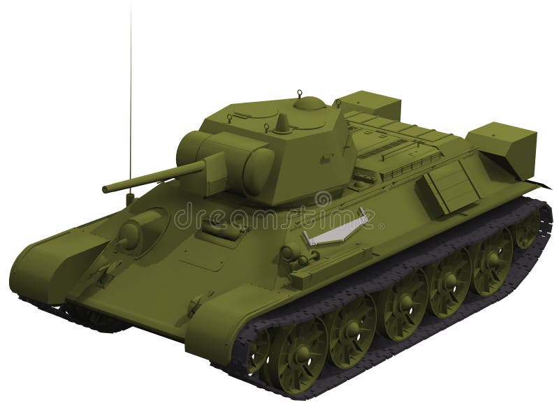 T-34 Tank stock vector. Illustration of wwii, armor, medium - 15130146