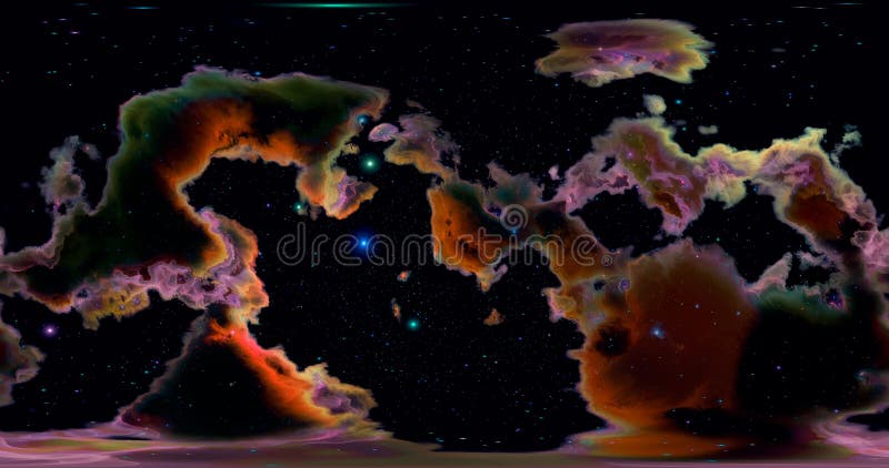 3d Rendering. Space Wallpaper and Background. Universe with Stars ...