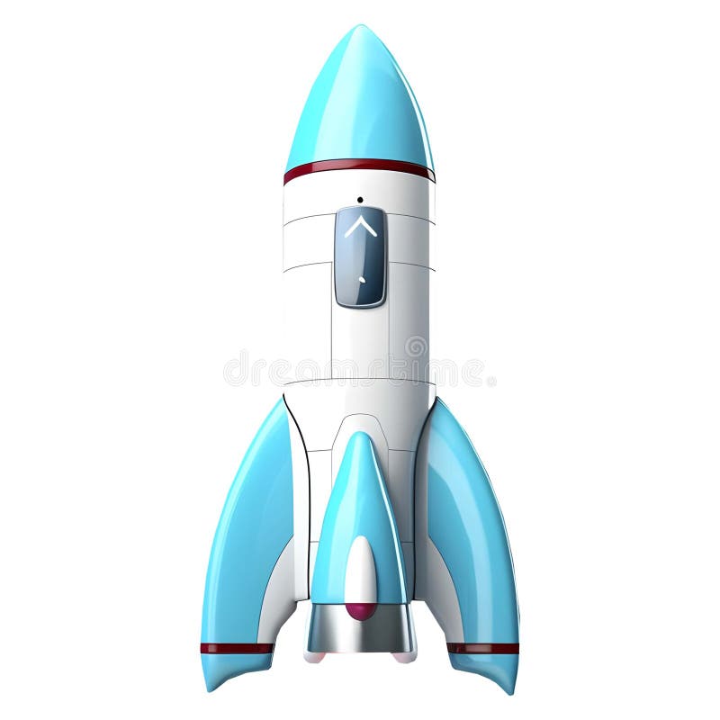 3D Rendering of a Space Rocket on Transparent Background - Ai Generated ...