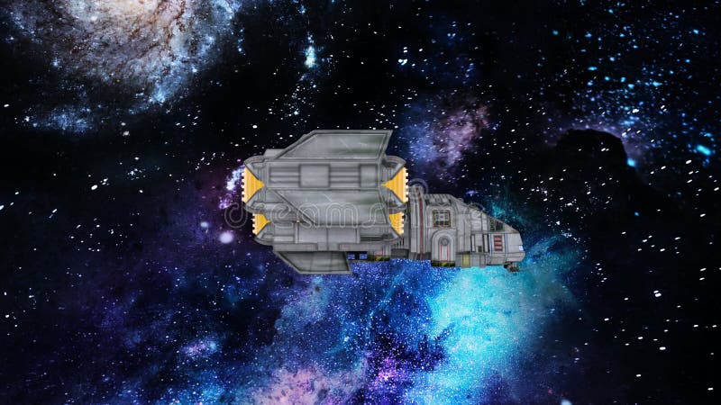 3D Rendering of a Spaceship Stock Video - Video of spaceship, science ...