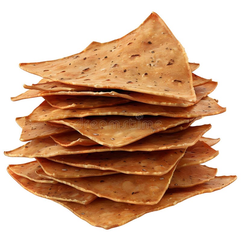 3D Rendering of a Spicy Triangular Chips on Transparent Background - Ai ...