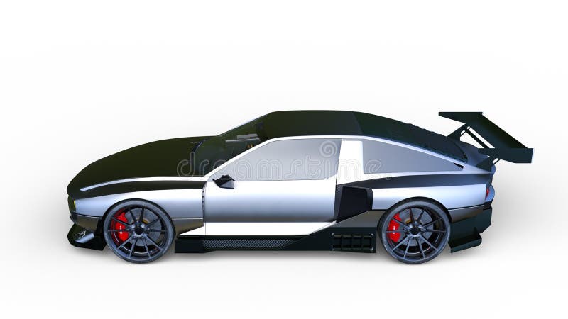 3D Rendering of a Sports Car Stock Illustration - Illustration of ...