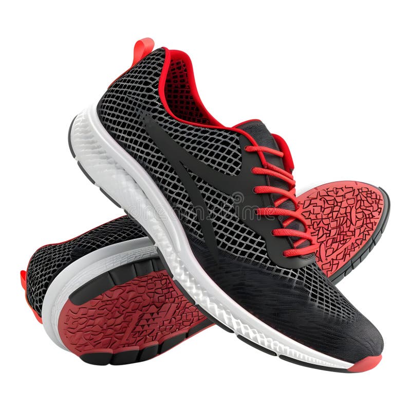 3D Rendering of a Sports Shoes on Transparent Background - Ai Generated ...