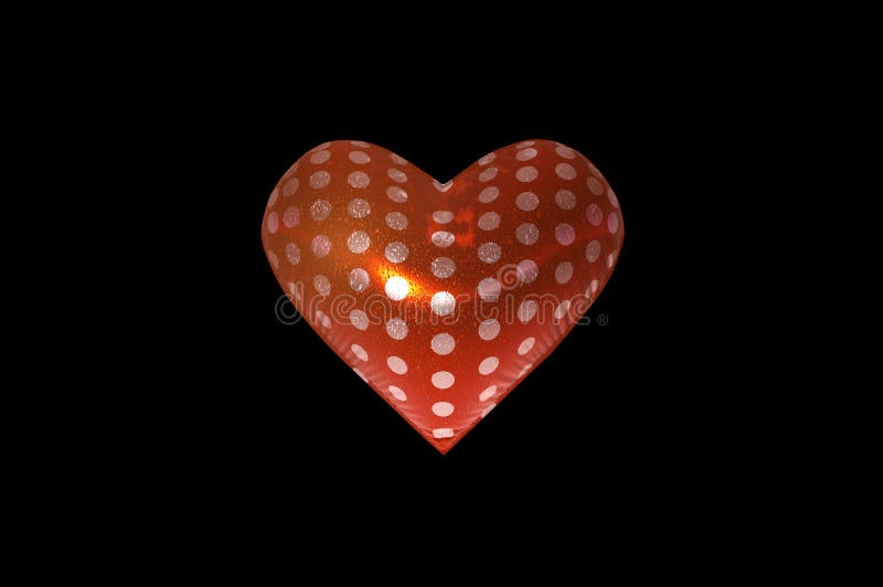 3d Rendering , Spotted Doodle Hearts Stock Illustration - Illustration ...