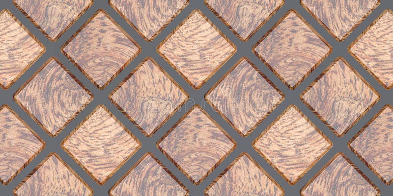 3D Rendering of Square Wall Panels, Material Veneer Wood Oak for Your ...