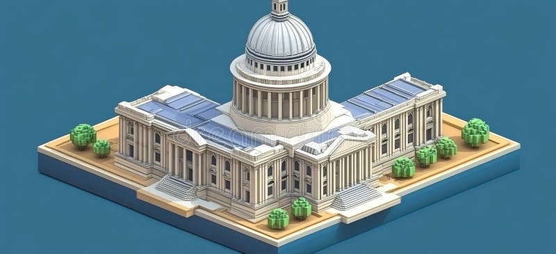 A 3D Rendering of St. Peter S Basilica in a Simple Low Poly Origami ...