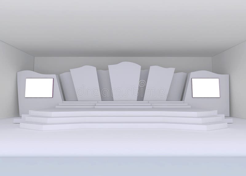 3d Rendering Stage & Backdrop Stock Illustration - Illustration of ...