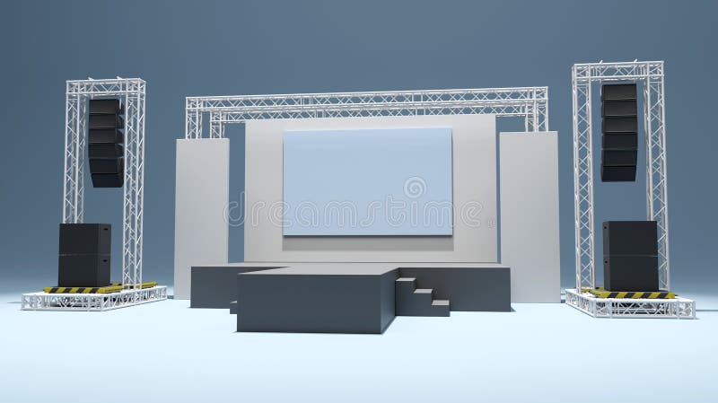 Outdoor Concert Stage Truss System Stock Illustrations – 144 Outdoor ...