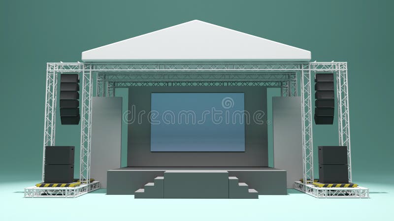 Outdoor Concert Stage Truss System Stock Illustrations – 144 Outdoor ...
