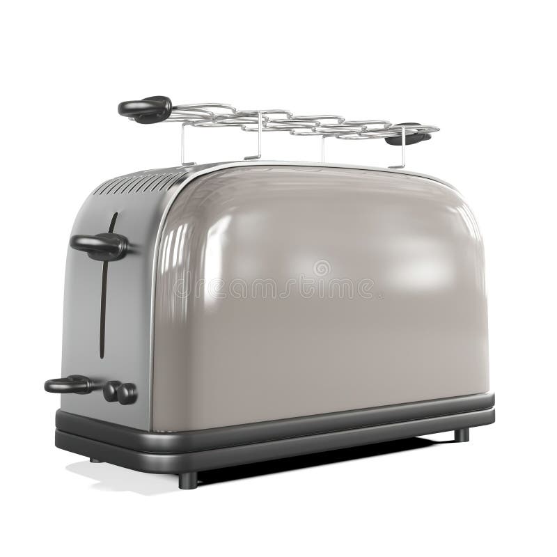 3d Rendering of a Stainless Steel Toaster Stock Illustration ...