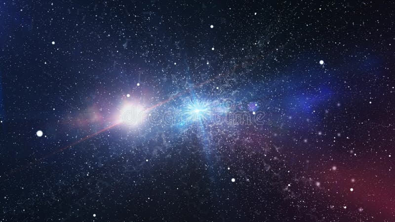 3d Rendering of Stars in Outer Space Stock Illustration - Illustration ...