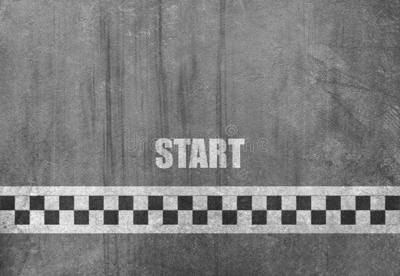 3D Rendering Start Line Racing Texture Background Top View Stock Photo ...