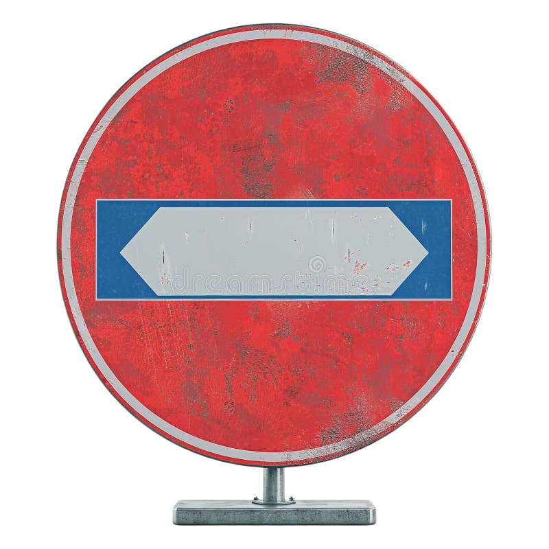 3D Rendering of a Steel Road Sign Board on Transparent Background - Ai ...