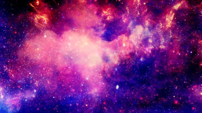 3D Rendering of a Stellar Nebula and Cosmic Dust, Cosmic Gas Clusters ...