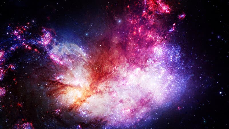 3D Rendering of a Stellar Nebula and Cosmic Dust, Cosmic Gas Clusters ...