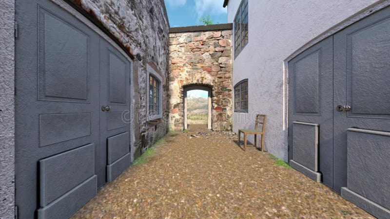 3D Rendering of the Stone House at the Summit Stock Video - Video of ...