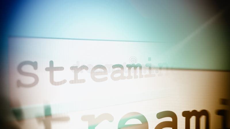 3d Rendering Streaming Text Stock Illustration - Illustration of ...