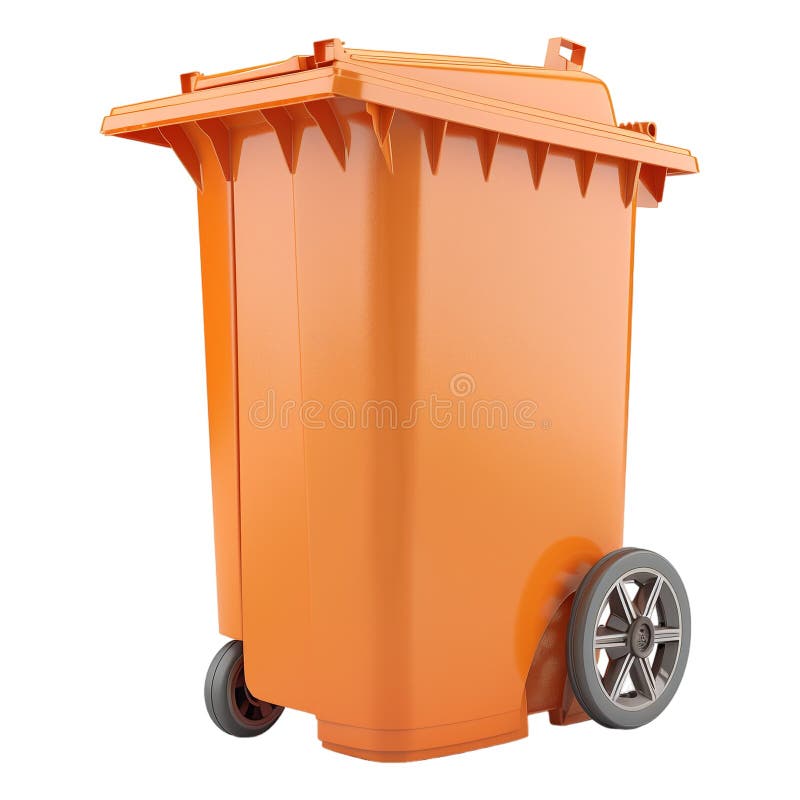 3D Rendering of a Street Dust Bin on Transparent Background - Ai ...
